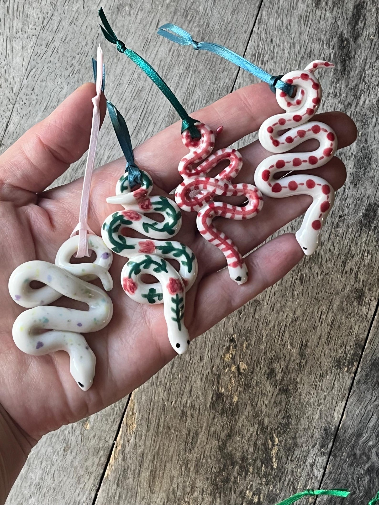 Porcelain Good Luck Snake - Etsy