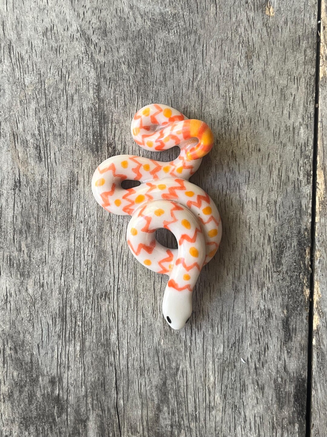 Porcelain Good Luck Snake - Etsy