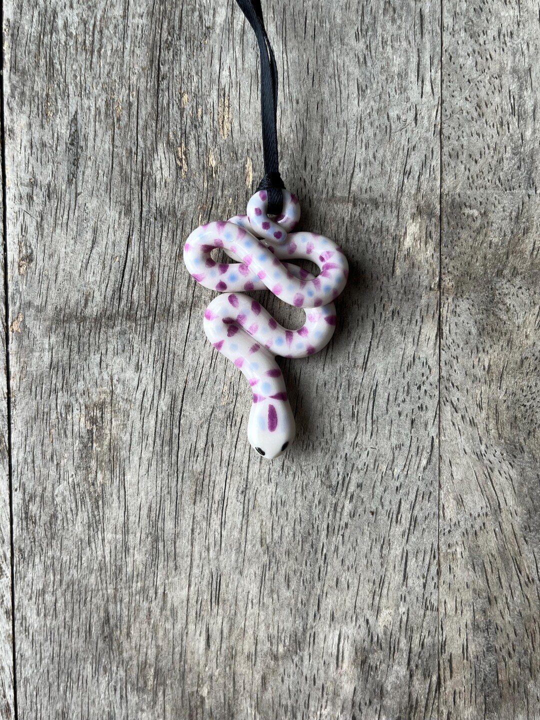 Porcelain Good Luck Snake - Etsy