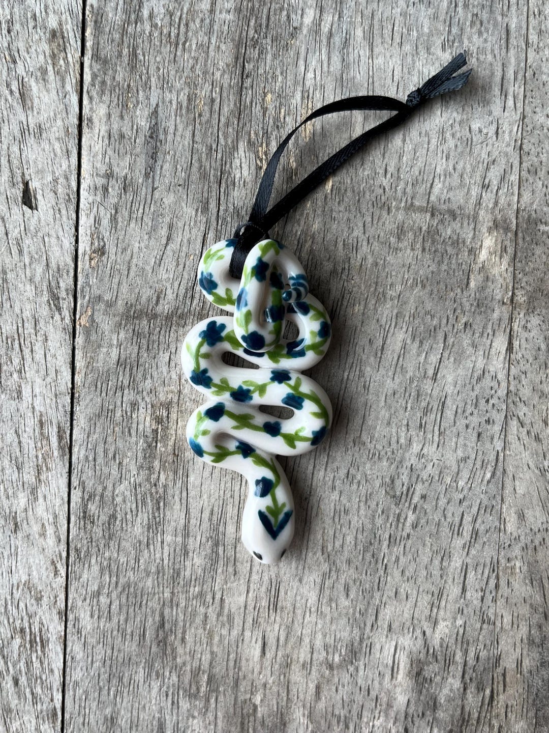 Porcelain Good Luck Snake - Etsy