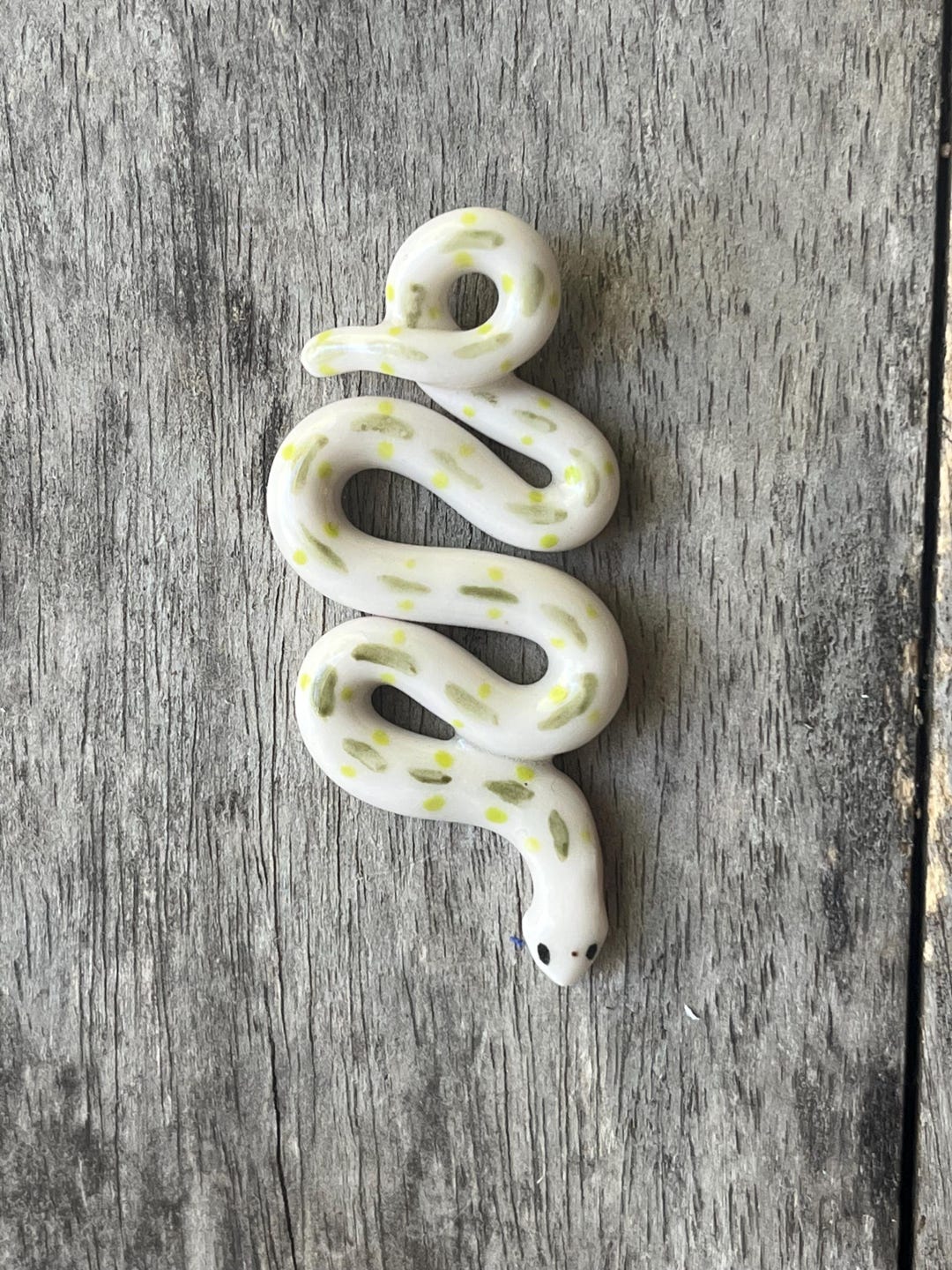 Porcelain Good Luck Snake - Etsy