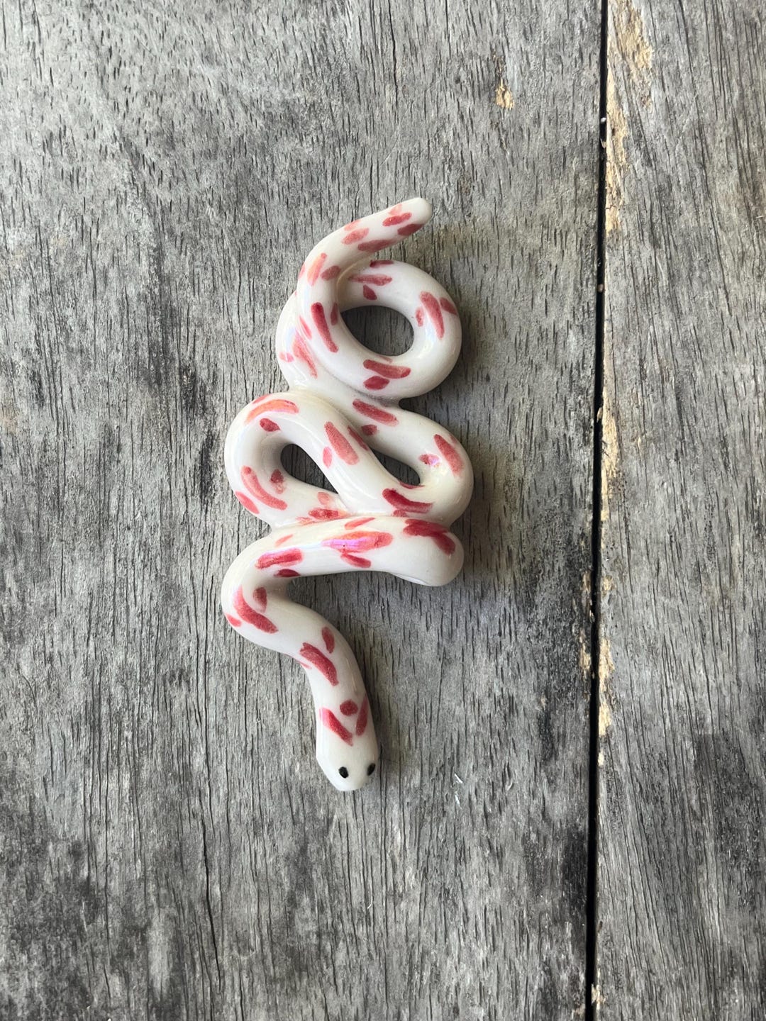 Porcelain Good Luck Snake - Etsy
