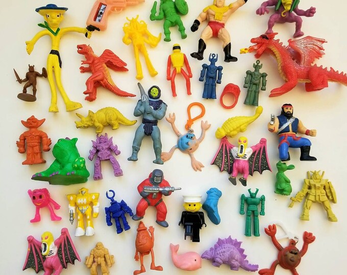 Vintage 1970's 80's & 90's PVC Figures, Erasers, Pencil Toppers, and ...
