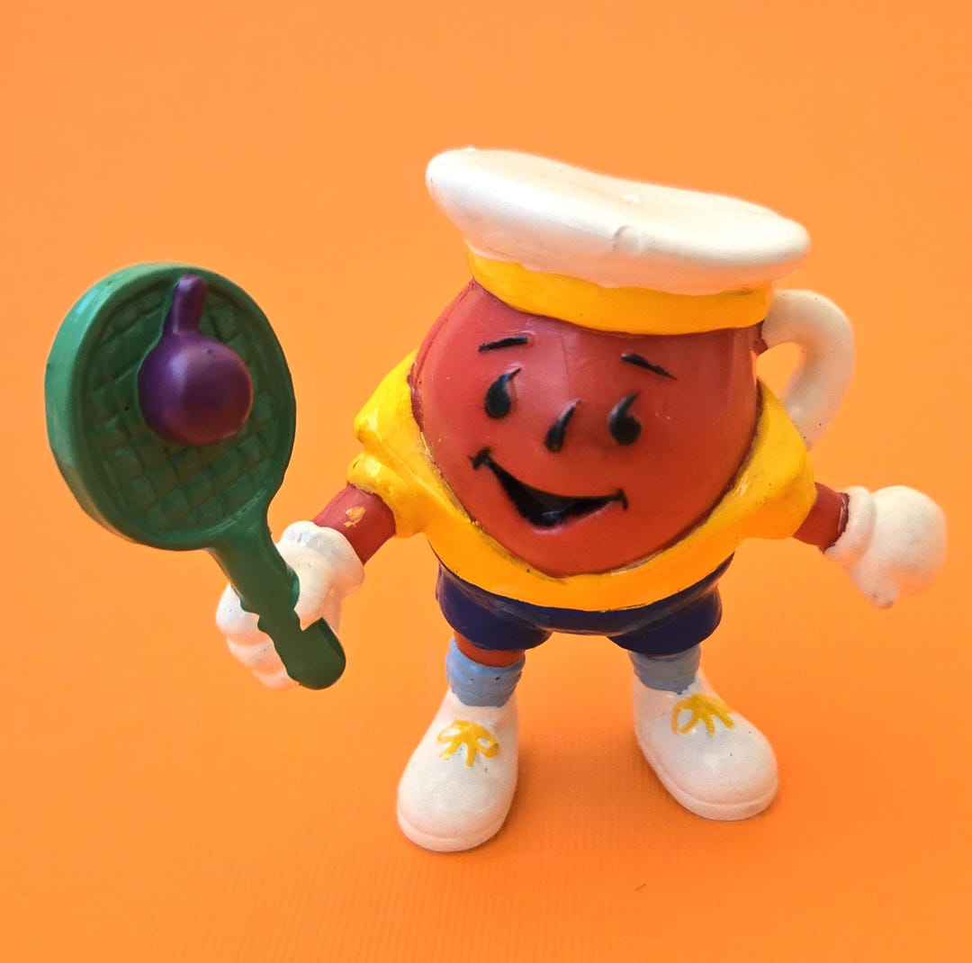 Vintage Kraft General Foods KOOL-AID MAN Tennis Figure Pvc Figurine - Etsy