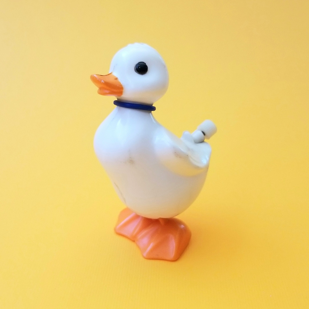 Vintage TOMY Pocket Pets White DUCK Wind-up Figure - Etsy