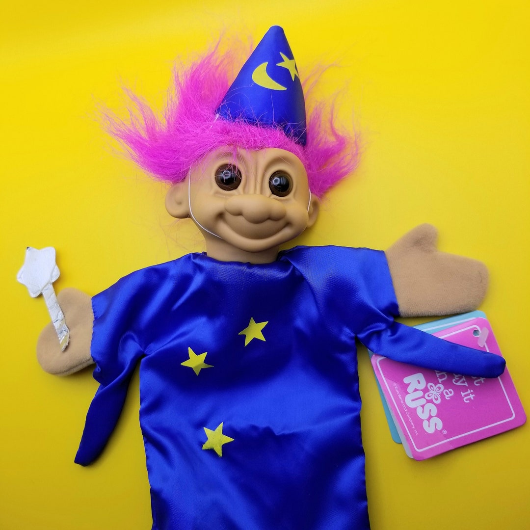 Vintage Russ Berrie TROLLS Wizard Puppet - Etsy