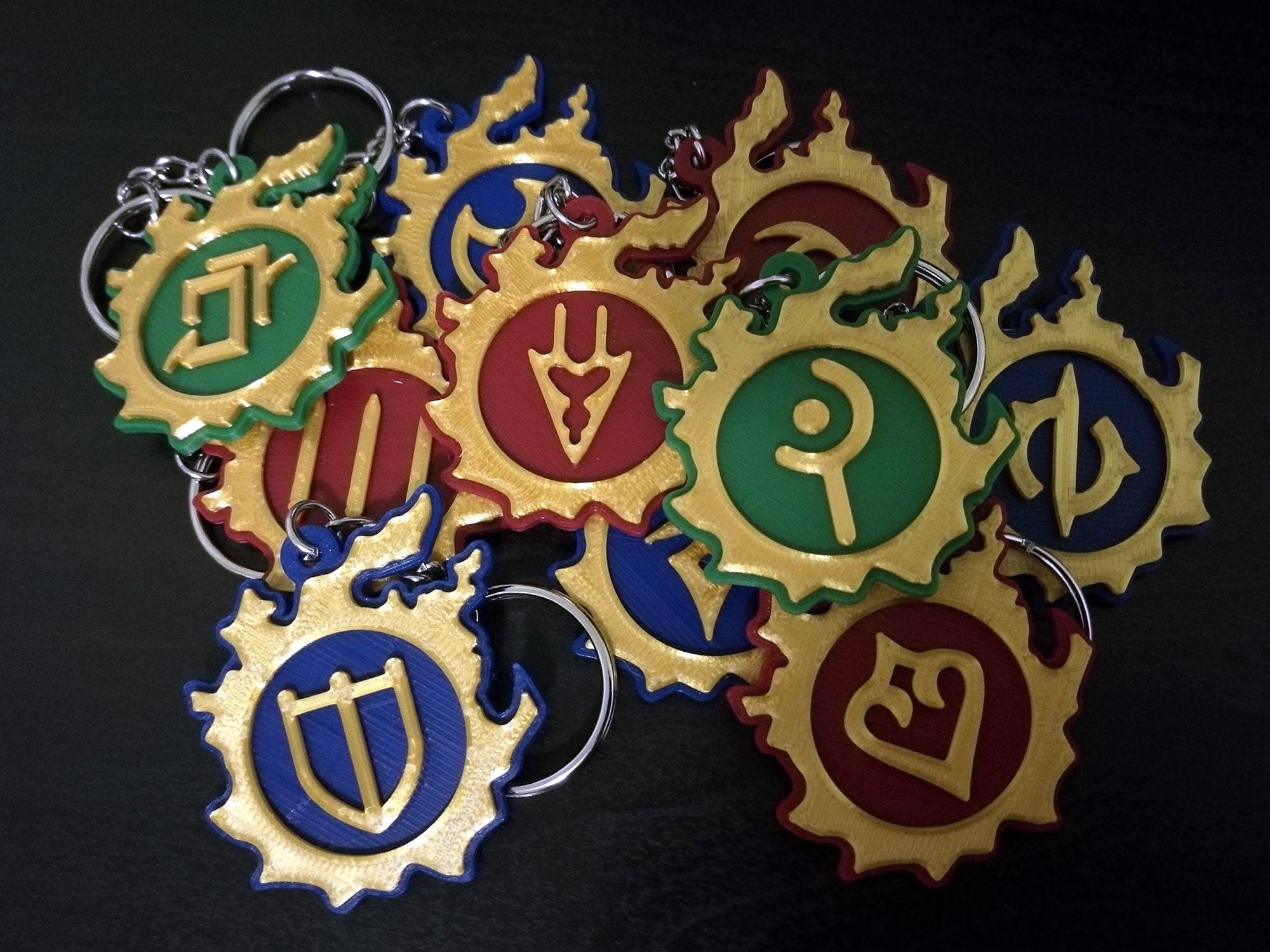 Final Fantasy XIV 14 Job Class MSQ Icon 3D Printed Keychain - Etsy