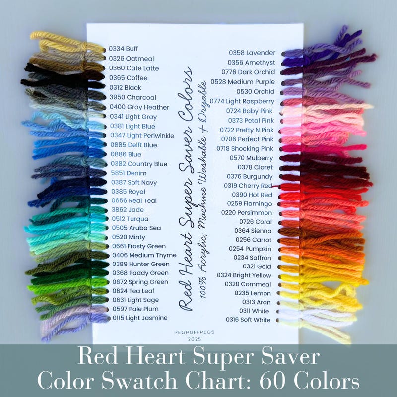 Red Heart Sample - Etsy