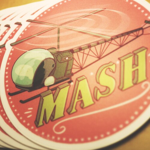 MASH Swamp Sticker High Quality Vinyl MASH Vinyl - Etsy
