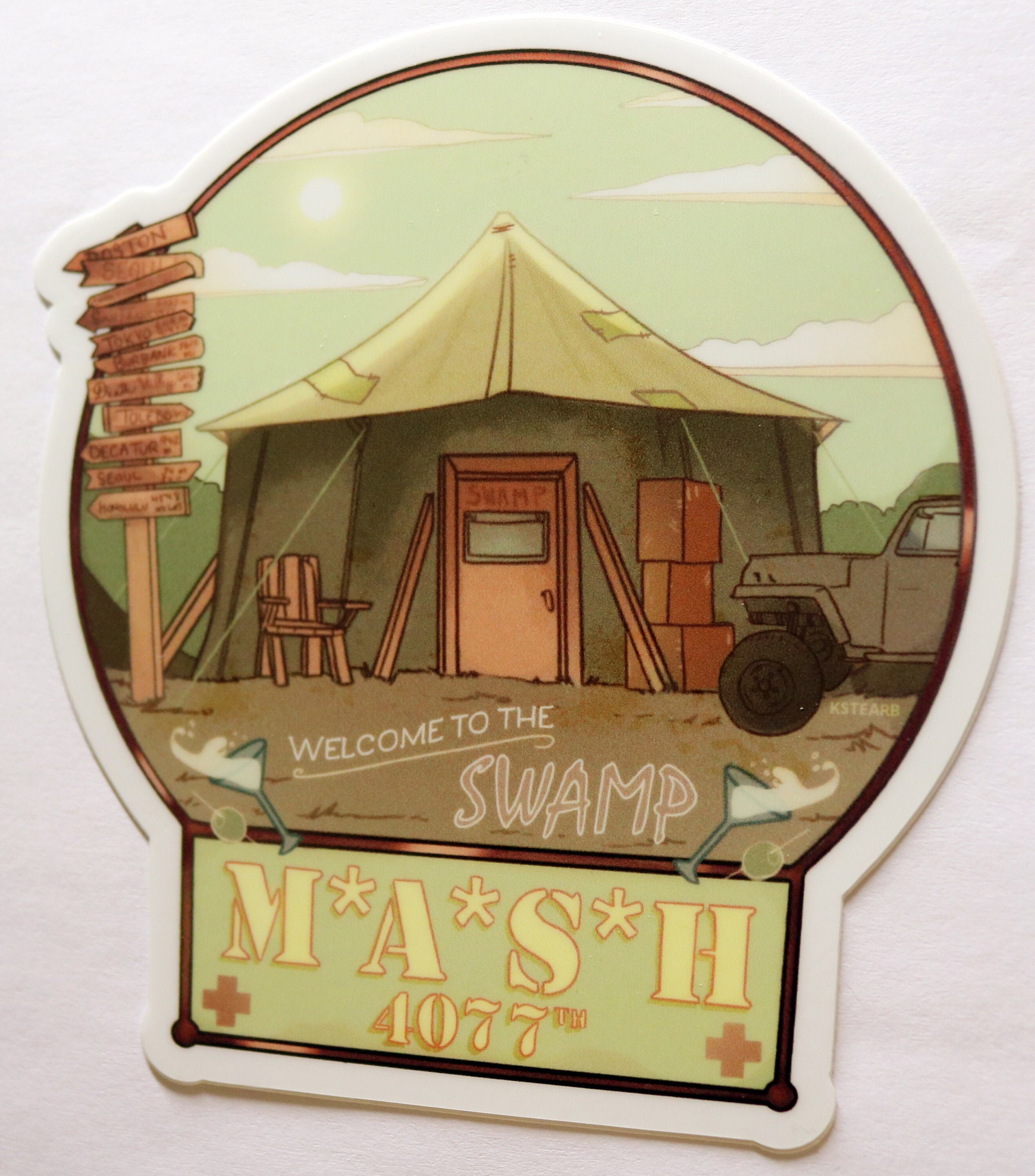 Mash Swamp Sticker Etsy
