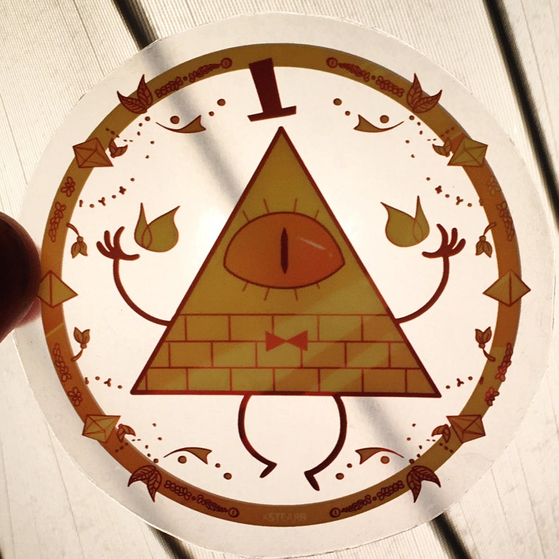 Bill Cipher Transparent Sticker Gravity Falls Sticker High - Etsy