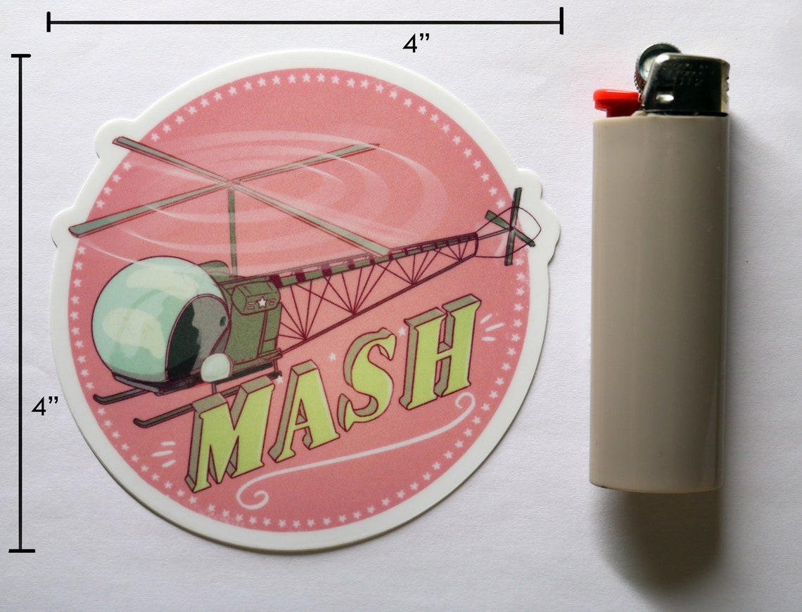 MASH Helicopter Sticker High Quality Vinyl MASH Vinyl - Etsy
