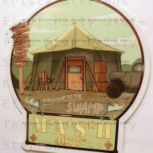 MASH Swamp Sticker High Quality Vinyl MASH Vinyl - Etsy