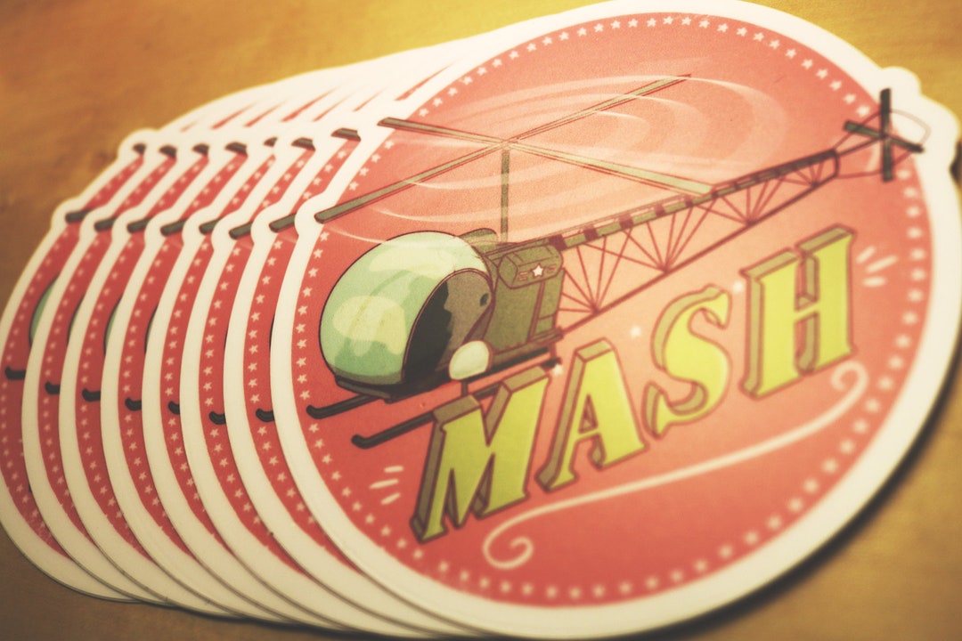 M*A*S*H - Helicopter Sticker | High Quality Vinyl | MASH Vinyl Sticker ...