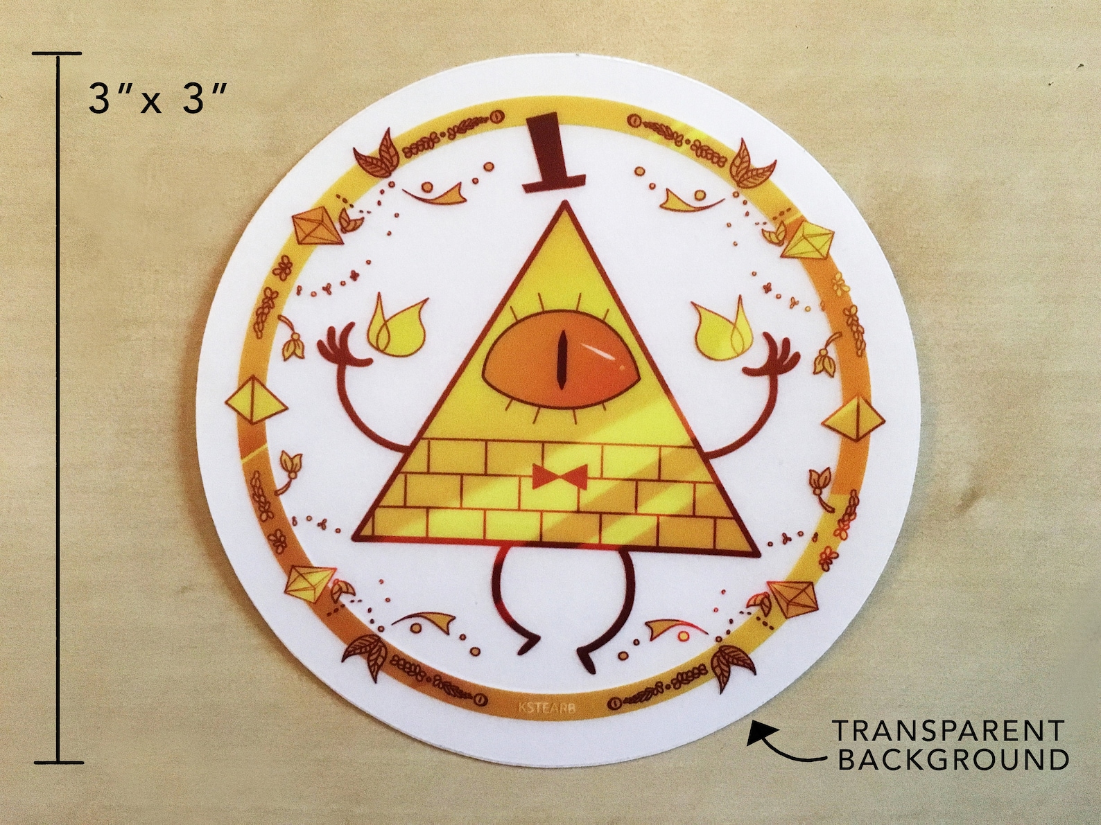 Bill Cipher Transparent Sticker Gravity Falls Sticker High - Etsy