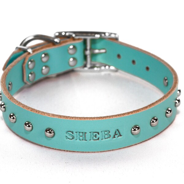 Turquoise Dog Collar - Etsy