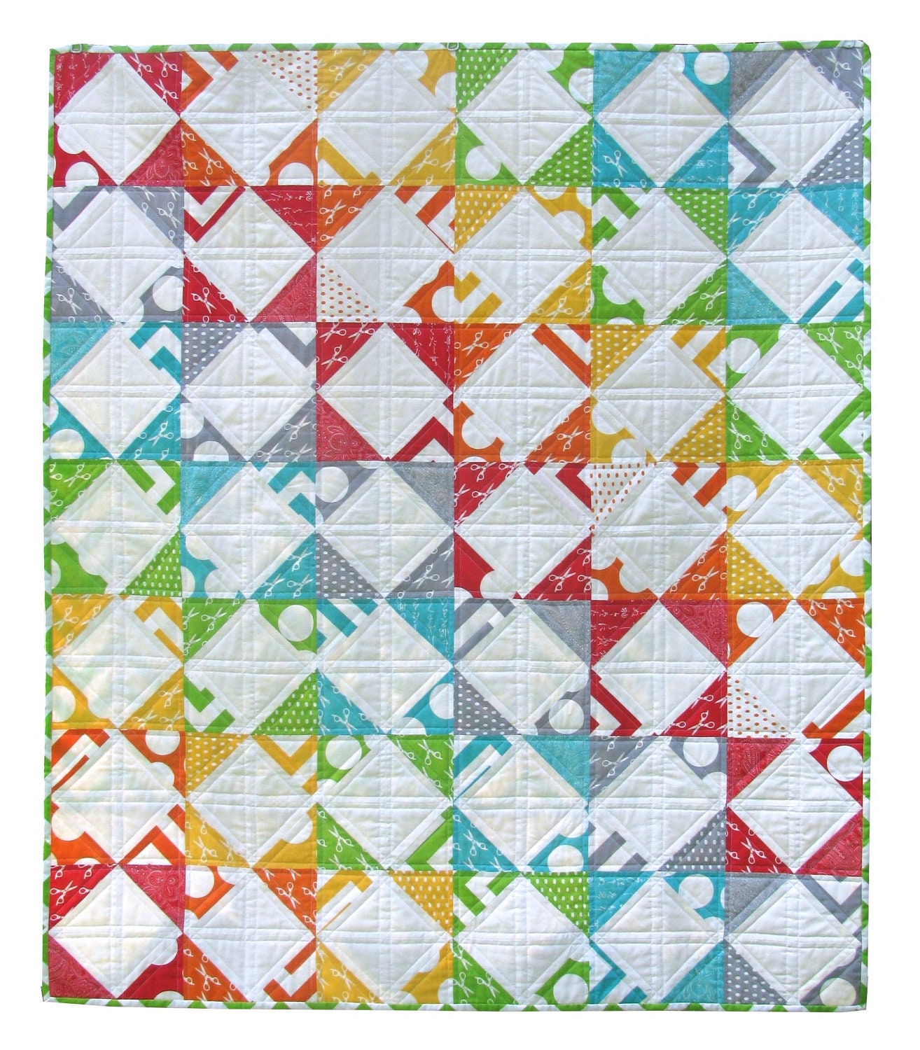 Rainbow Stairs Quilt Pattern, Instant Download PDF Pattern, Quilting ...