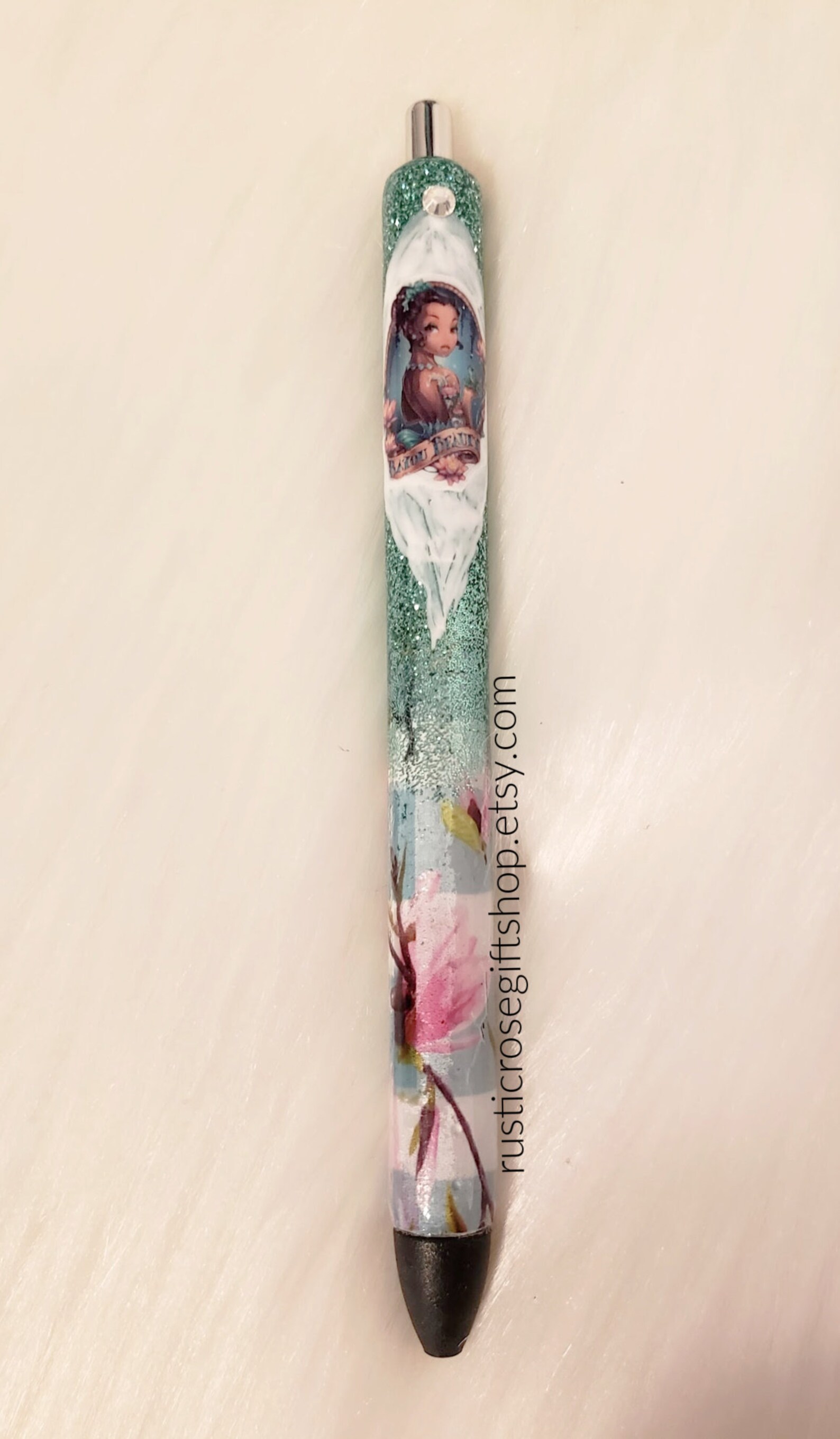 Tattooed Princess Pens With Swarovski Crystal. tinkerbell - Etsy