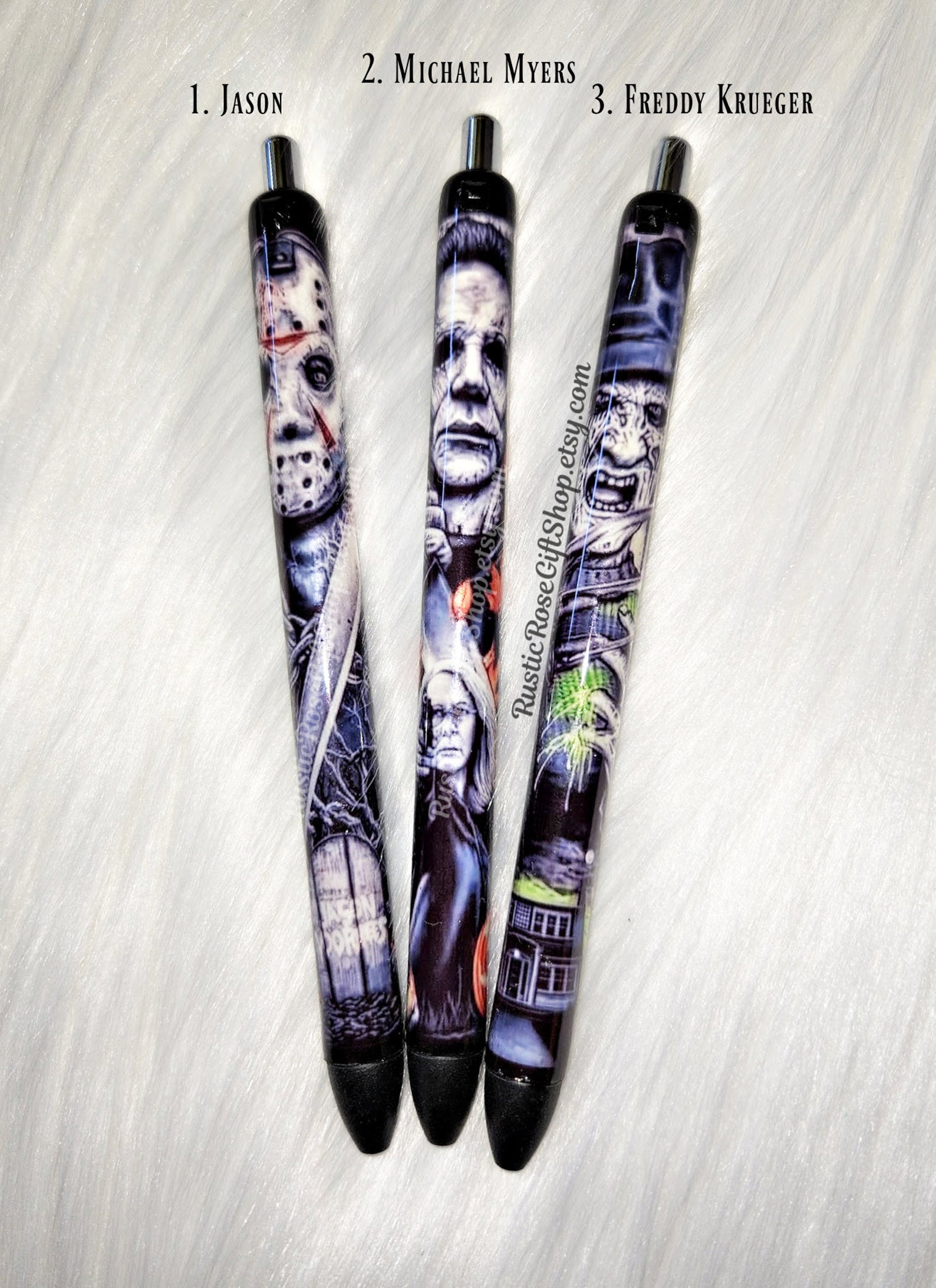 Horror Movie Glow in the Dark Villain Pens jason michaelmyers ...