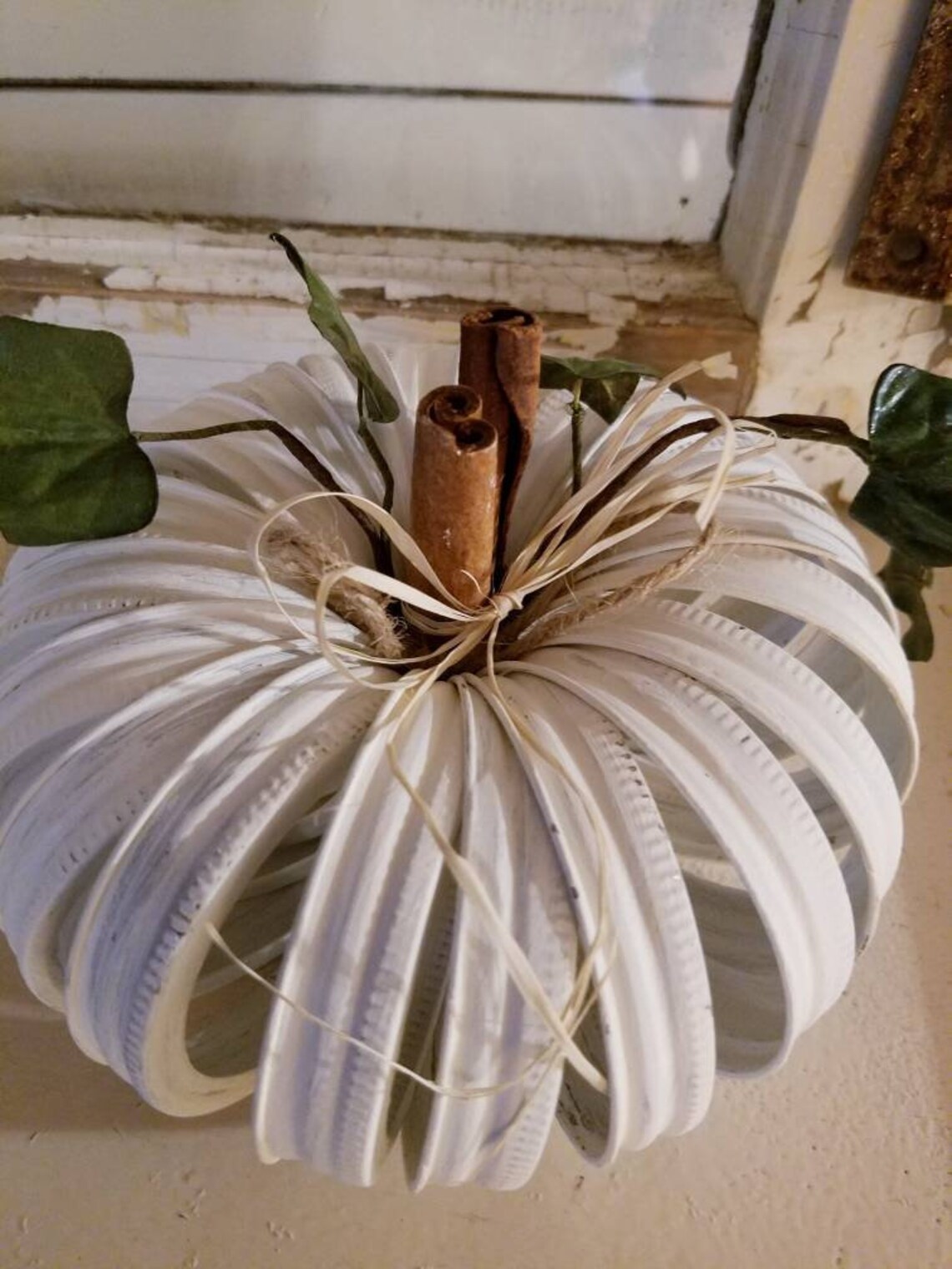 Mason Jar Ring Farmhouse Pumpkin Centerpiece thanksgiving - Etsy