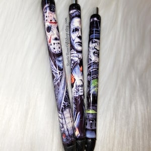 Horror Movie Glow in the Dark Villain Pens #jason #michaelmyers # ...