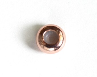 Slider Bead Round Clasp With Rubber Center 7x4mm 4 Pieces - Etsy