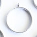 Round Open Bezel Pendant, Shiny Silver Frame Pendant, 28mm - 4 Pieces ...