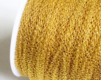 Gold Tone Chain, 4x3mm Links 12 Feet CH001 - Etsy