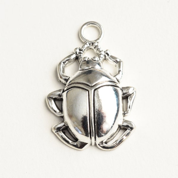 Silver Scarab - Etsy