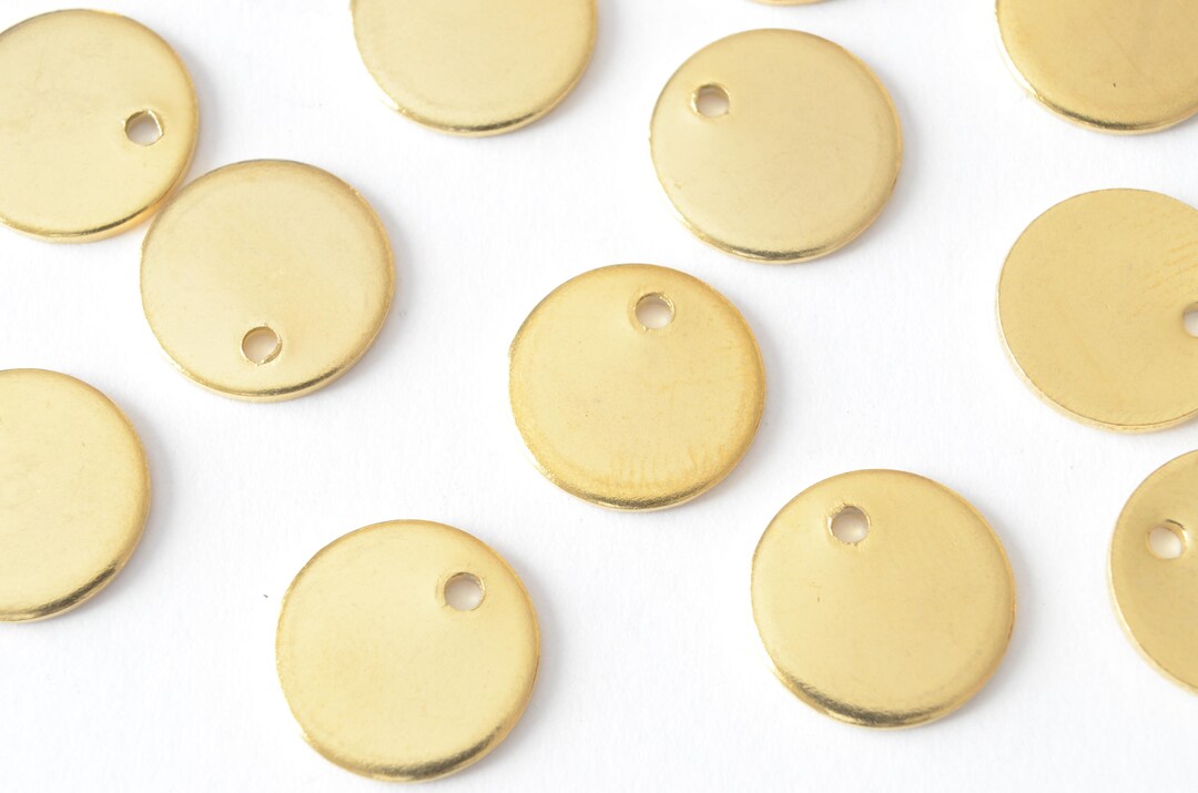 Gold Round Stamping Blanks, Stainless Steel 10MM - 5 Pieces (SB011) - Etsy