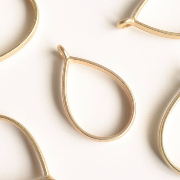 Gold Teardrop - Etsy