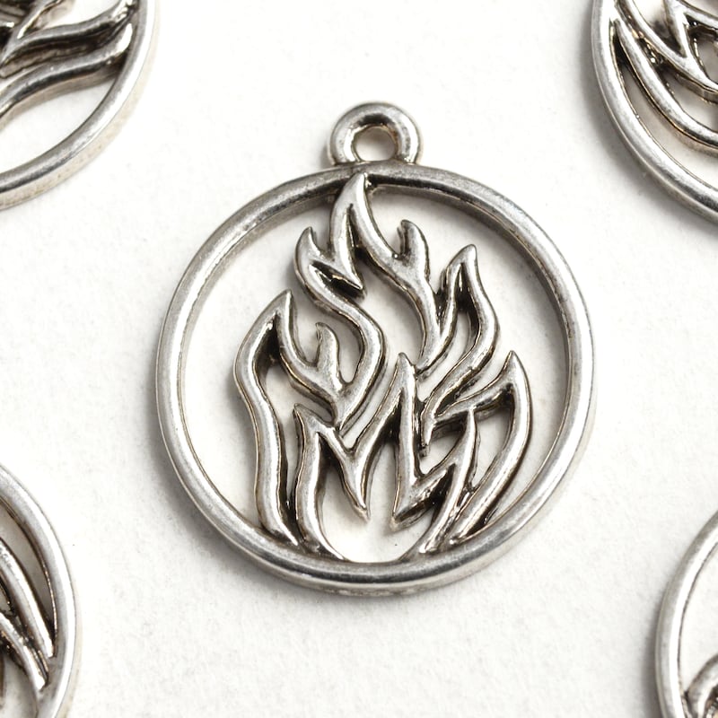 Flame Pendant - Etsy