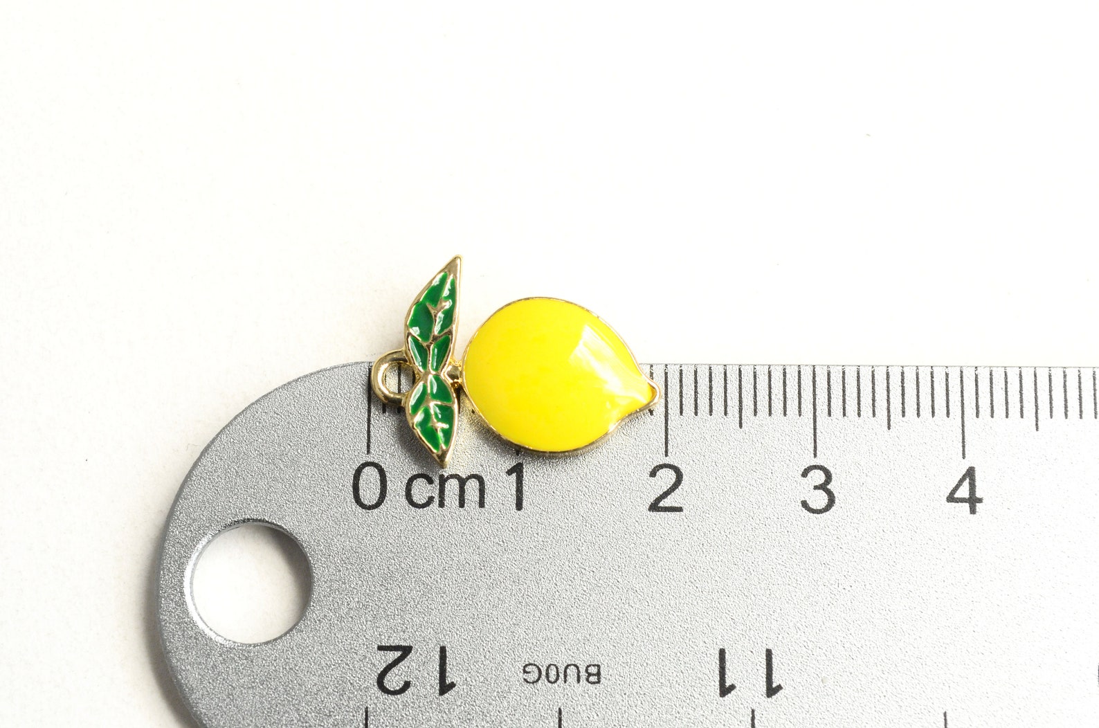 Lemon Charms Enamel Gold Toned 20mm X 15mm 4 Pieces - Etsy