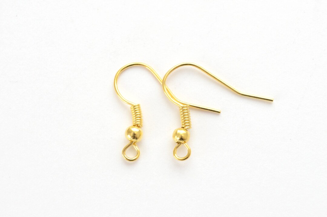 Gold Earhooks Gold Plated Earring Hooks - 50 Pieces (25 Pair) - Etsy