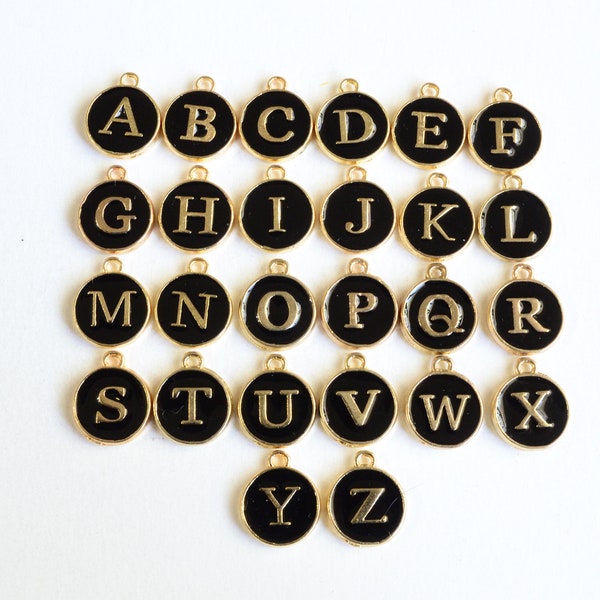 Alphabet Charms - Etsy