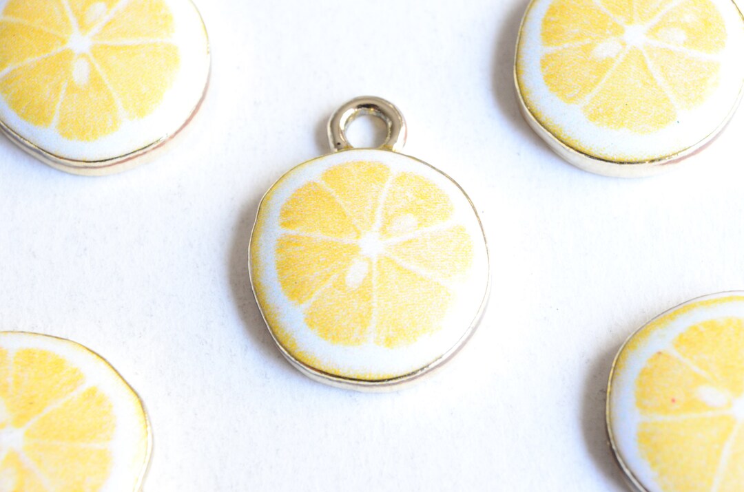 Lemon Charms, Gold Toned, 17mm X 13mm - 4 Pieces (890) - Etsy