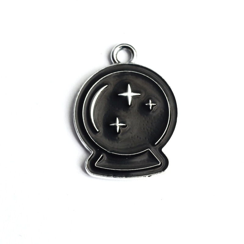 Crystal Ball Charm - Etsy