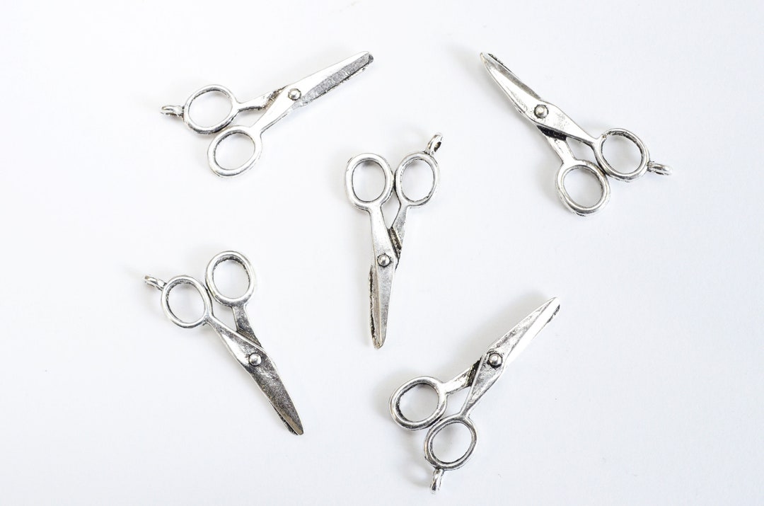Scissor Charms, Antique Silver Shears, 36mm - 10 Pieces (719) - Etsy