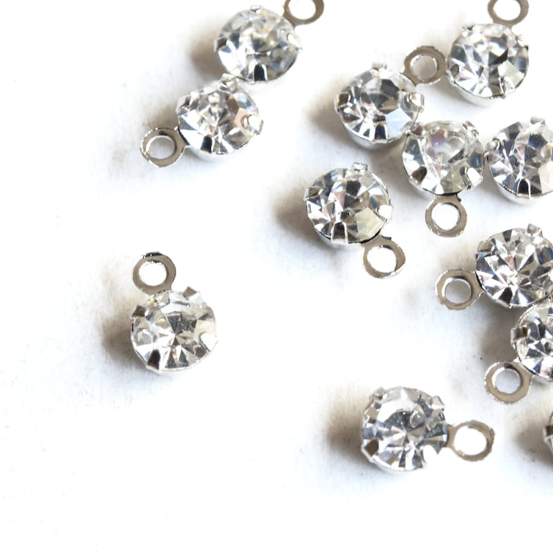 Rhinestones Charm - Etsy