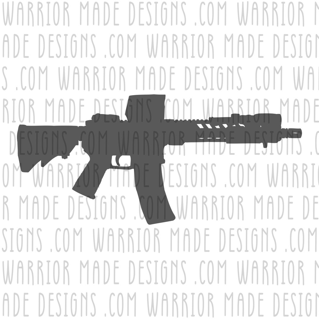 Lantac Stealth Raven AR-15 SBR SVG Glowforge Ready, Perfect for Laser ...