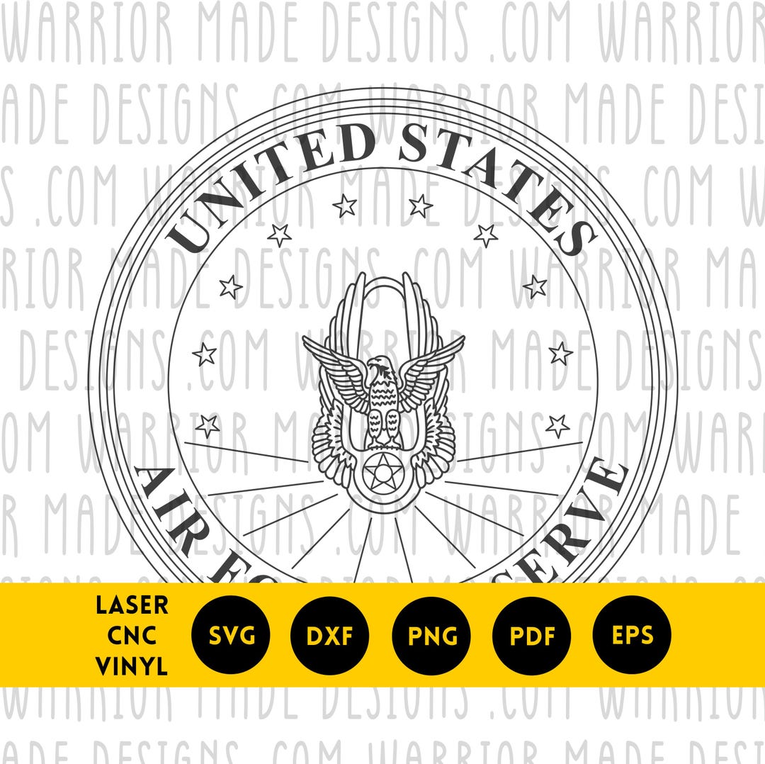 Air Force Reserve Seal Svg Png Dxf Pdf | USAF Reserve Emblem Vector ...