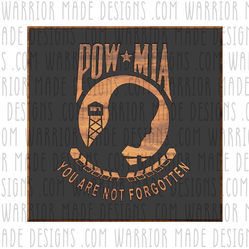 POW MIA Flag Svg Png Dxf Pdf Prisoner of War Missing in Action Vector ...