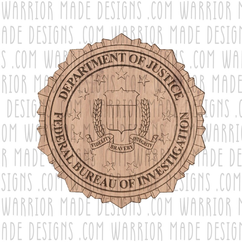 FBI Seal Svg Png Dxf Pdf | Federal Bureau of Investigation Vector ...