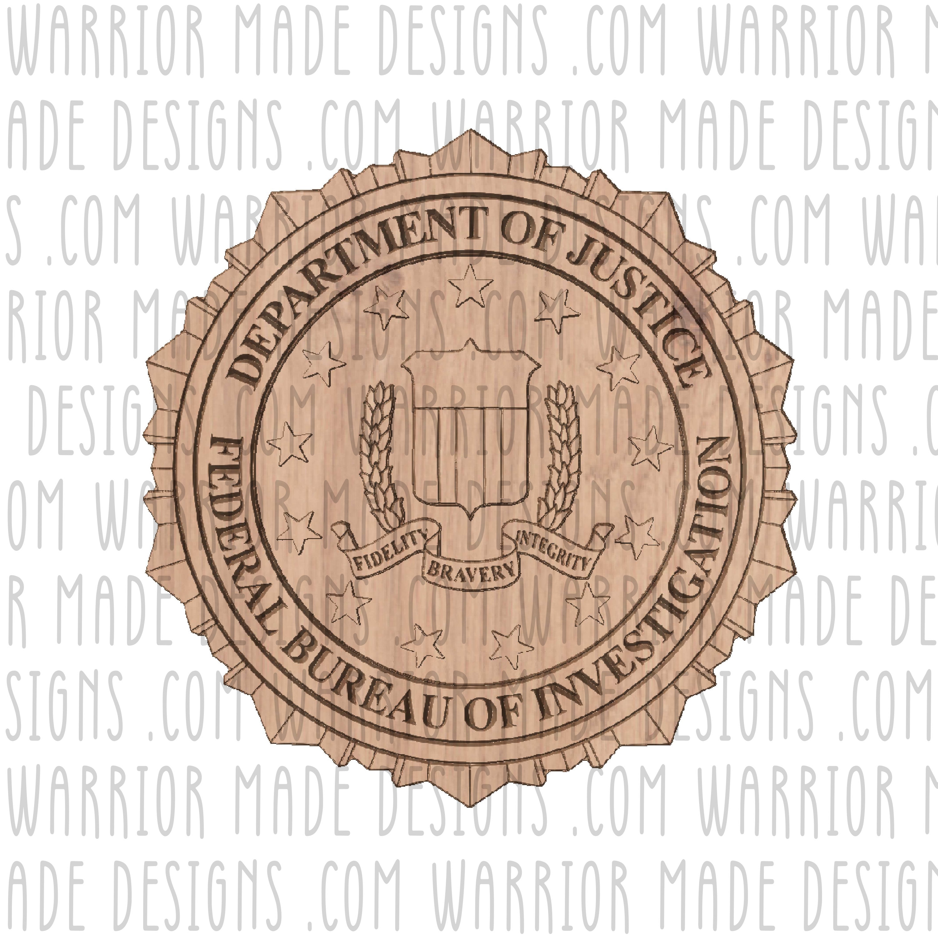 FBI Seal Svg Png Dxf Pdf | Federal Bureau of Investigation Vector ...
