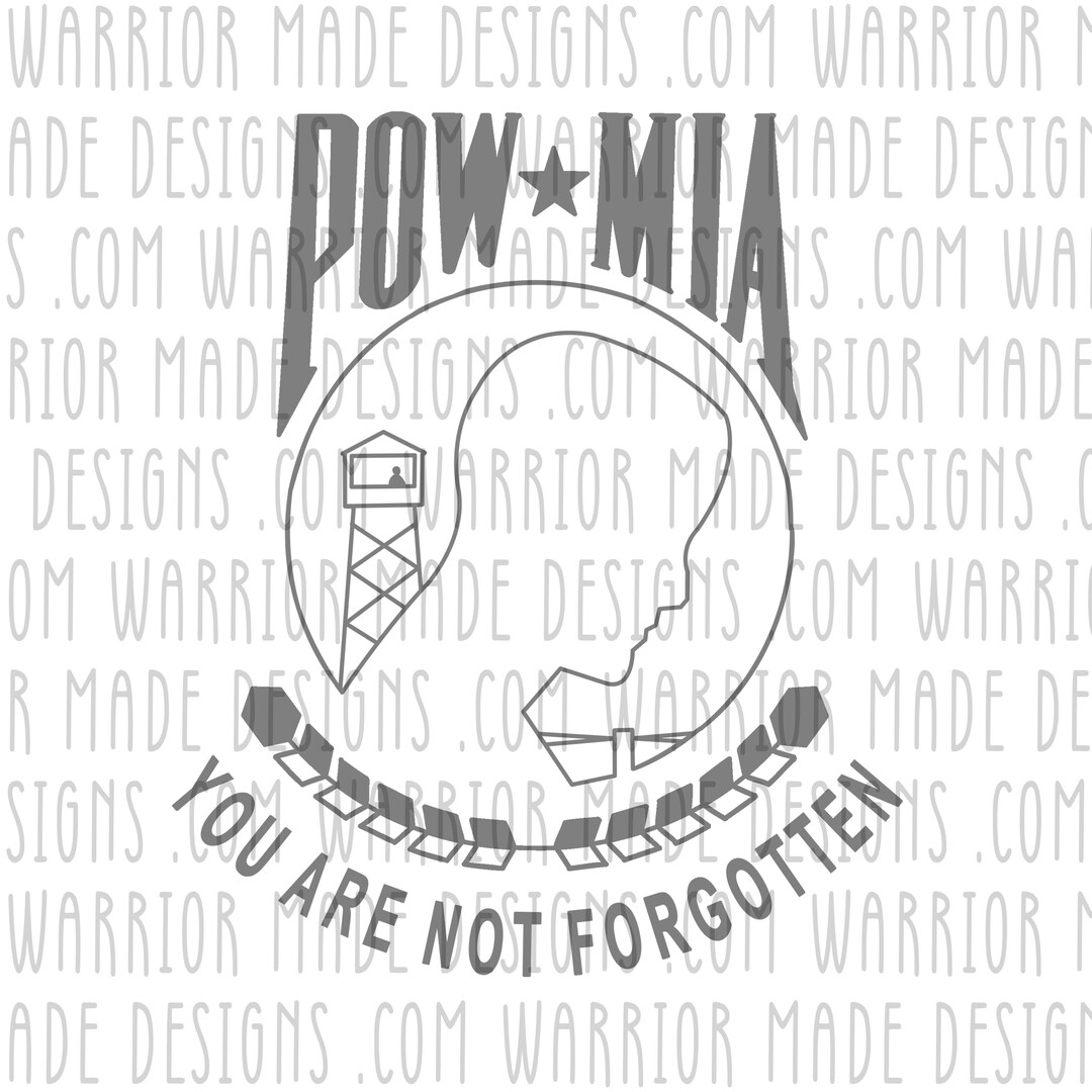POW MIA Flag SVG Glowforge Ready Perfect for Laser - Etsy UK