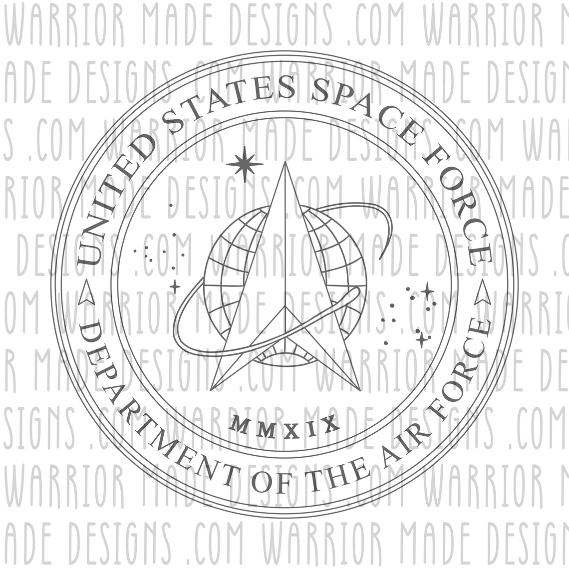 United States Space Force Seal SVG Glowforge Ready Perfect - Etsy