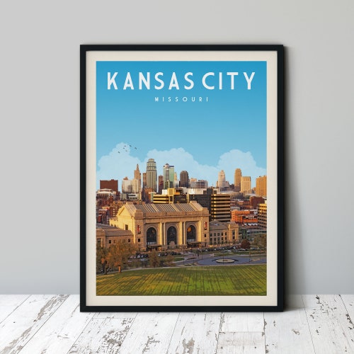 Kansas City Art Travel Poster America Print Home Decor - Etsy