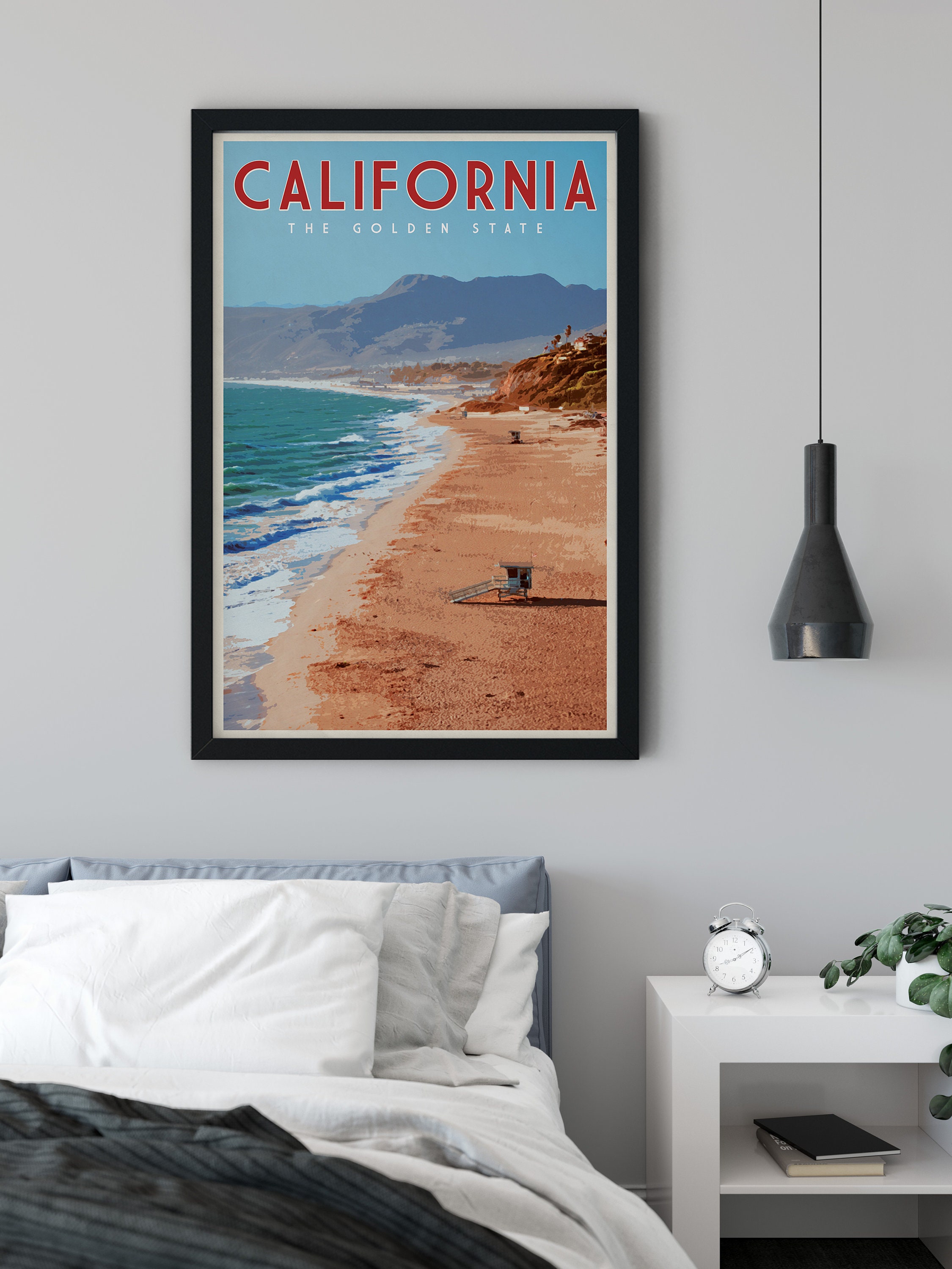 California Poster California Wall Art California Art Print | Etsy