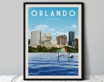 Orlando Vintage Poster - Etsy