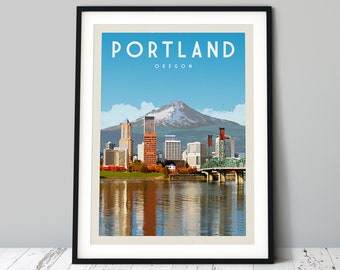 Portland Wall Art | Etsy